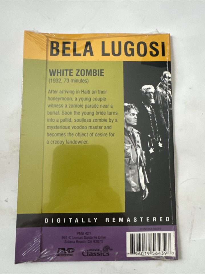 White Zombie DVD MOBIE 1932 Bela Lugosi, Madge Bellamy, Joseph Cawthorn ...