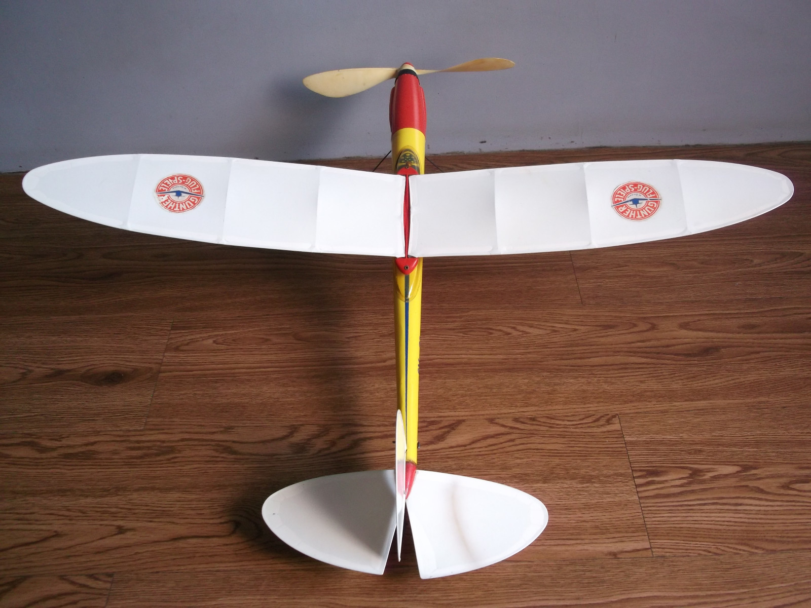 Rare vintage huge size "GUNTHER" flying airplane made in W. Germany. | eBay