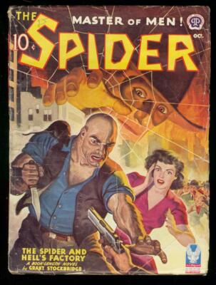 PULP: THE SPIDER OCT 1943 HELLS FACTORY STOCKBRIDGE HERO PULP VG | eBay