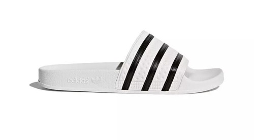 Adidas ADILETTE White Black Comfort Sport Sandal 280648 Men's Slides ...