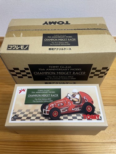TOMY CHAMPION MIDGET RACER #5 75th Yonezawa Tin Friction Toy RACE CAR ...