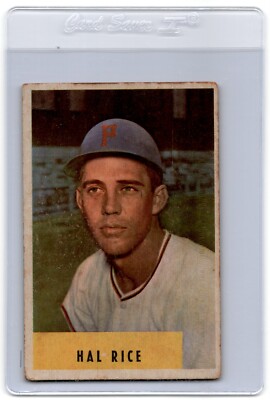1954 Bowman Hal Rice Pittsburgh Pirates #219 | eBay