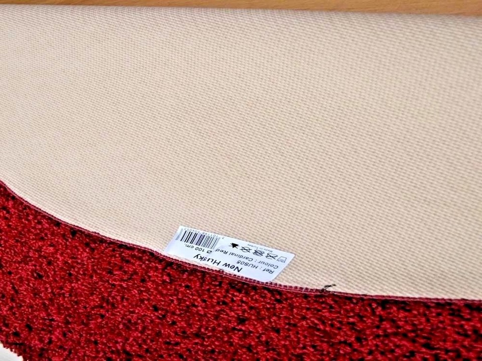 Half Moon Round Semi Circle Machine Washable Rubber Back Mat Fireside ...