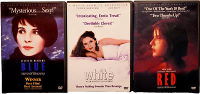 PLAYED ONCE* Three Colors Trilogy (DVD, 2003, 3-Disc) Blue White Red ...