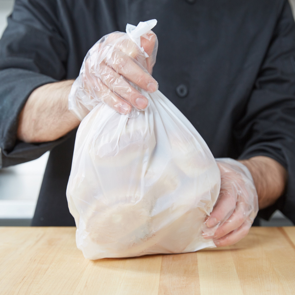 1000 Butcher Counter Bags Polythene Poly Bags Freezer Storage Pinch ...