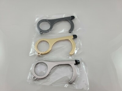 Lot of 3 No Touch Tool Contactless Door Opener 3.5" Keychain | eBay