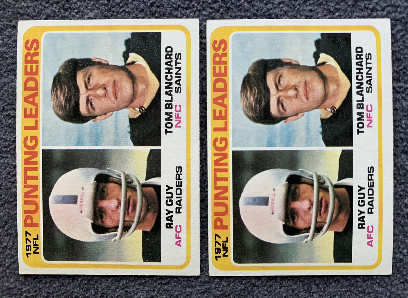 1978 Topps #336 RAY GUY / Tom Blanchard 1977 NFL PUNTING LEADERS Football Card | eBay