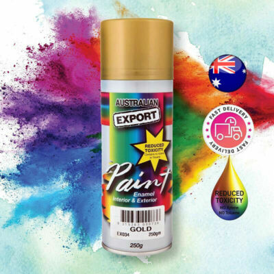 Australian Export Spray Paint Cans 250gm GOLD Fast Shipping AU STOCK ...