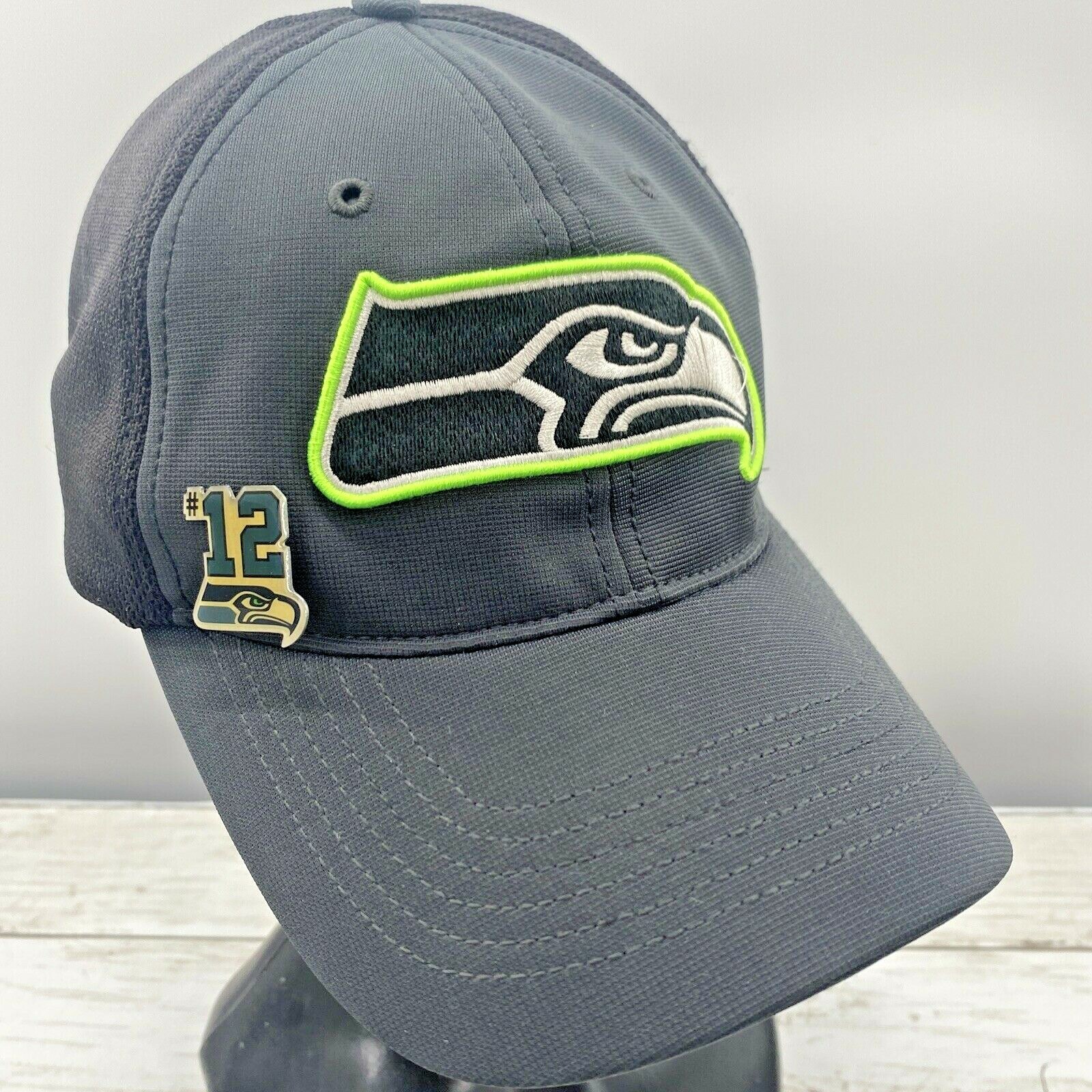 Seattle Seahawks Fitted L XL Hat Seahawk 47 Forty Seven Brand W/ 12 ...
