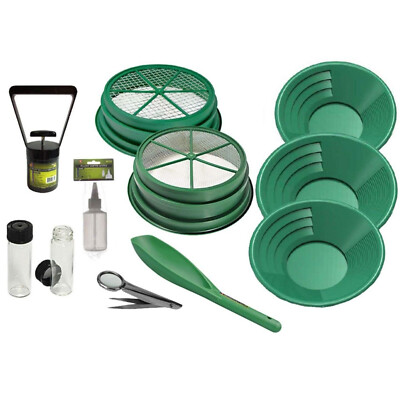 ASR Outdoor 11pc Double Classifier Gold Panning Kit with Scoop Vials ...
