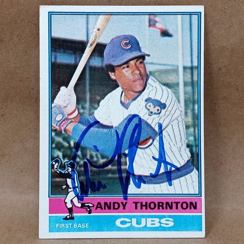 1976 Topps #26 Andy Thornton SIGNED Chicago Cubs Autograph Card | eBay