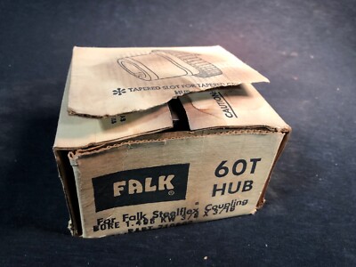 FALK 60T HUB 710902 FOR FALK STEELFLEX COUPLING BORE 1.498KW 3/8x3/16 ...