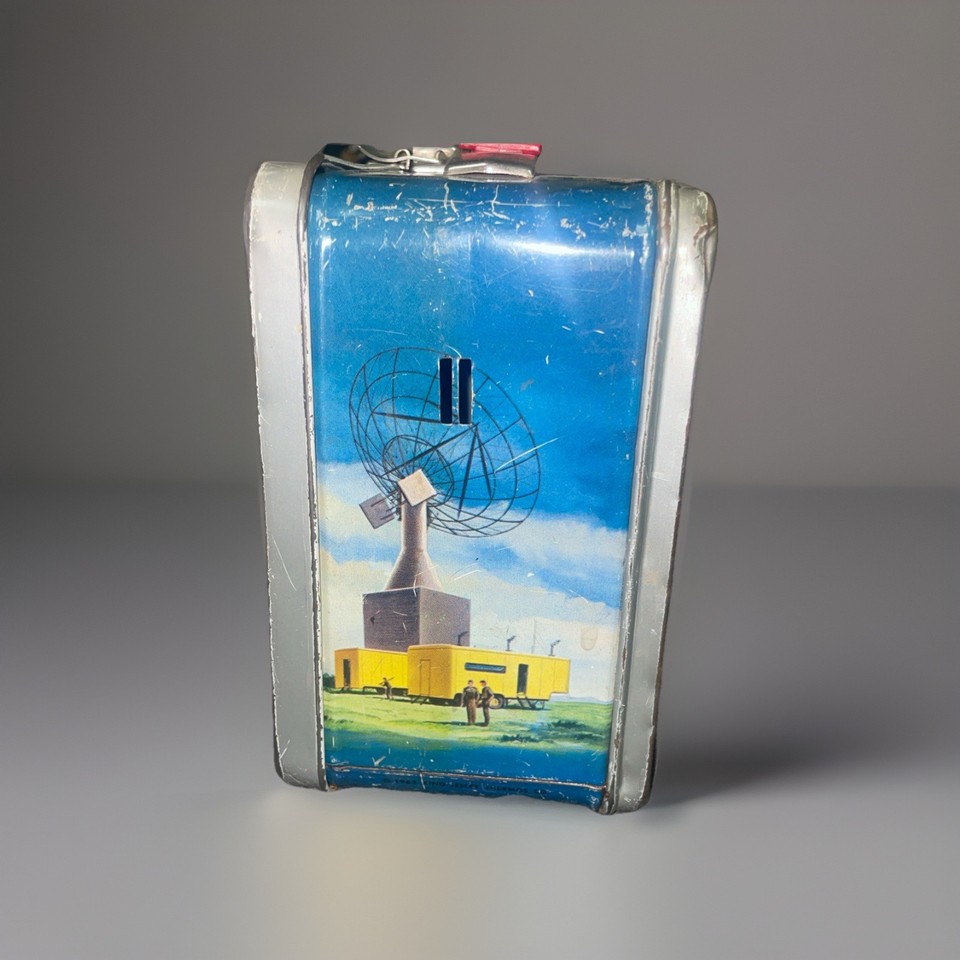 RARE! VINTAGE 1963 THERMOS JOHN GLENN NASA SPACE CAPSULE LUNCH BOX-NO ...