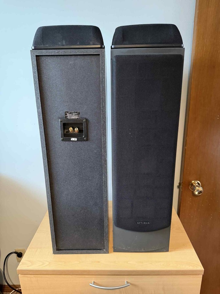 Optimus PRO LX-10 Tower Speakers | Linaeum Dipole Ribbon Tweeter ...