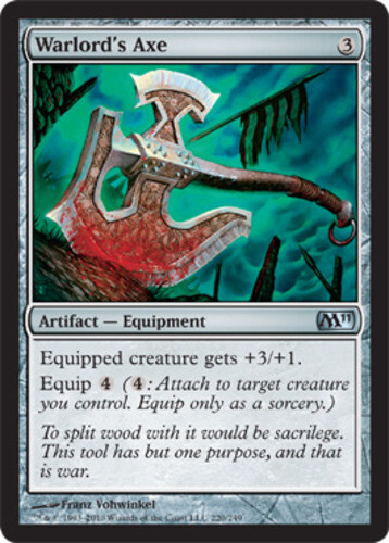 MTG-4x-Near Mint, English-Warlord's Axe-Magic 2011 | eBay