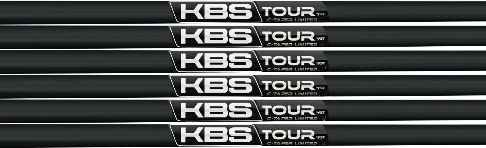 KBS Tour C-Taper Black Limited 120 5-PW Stiff Flex Iron Shafts - .355 ...