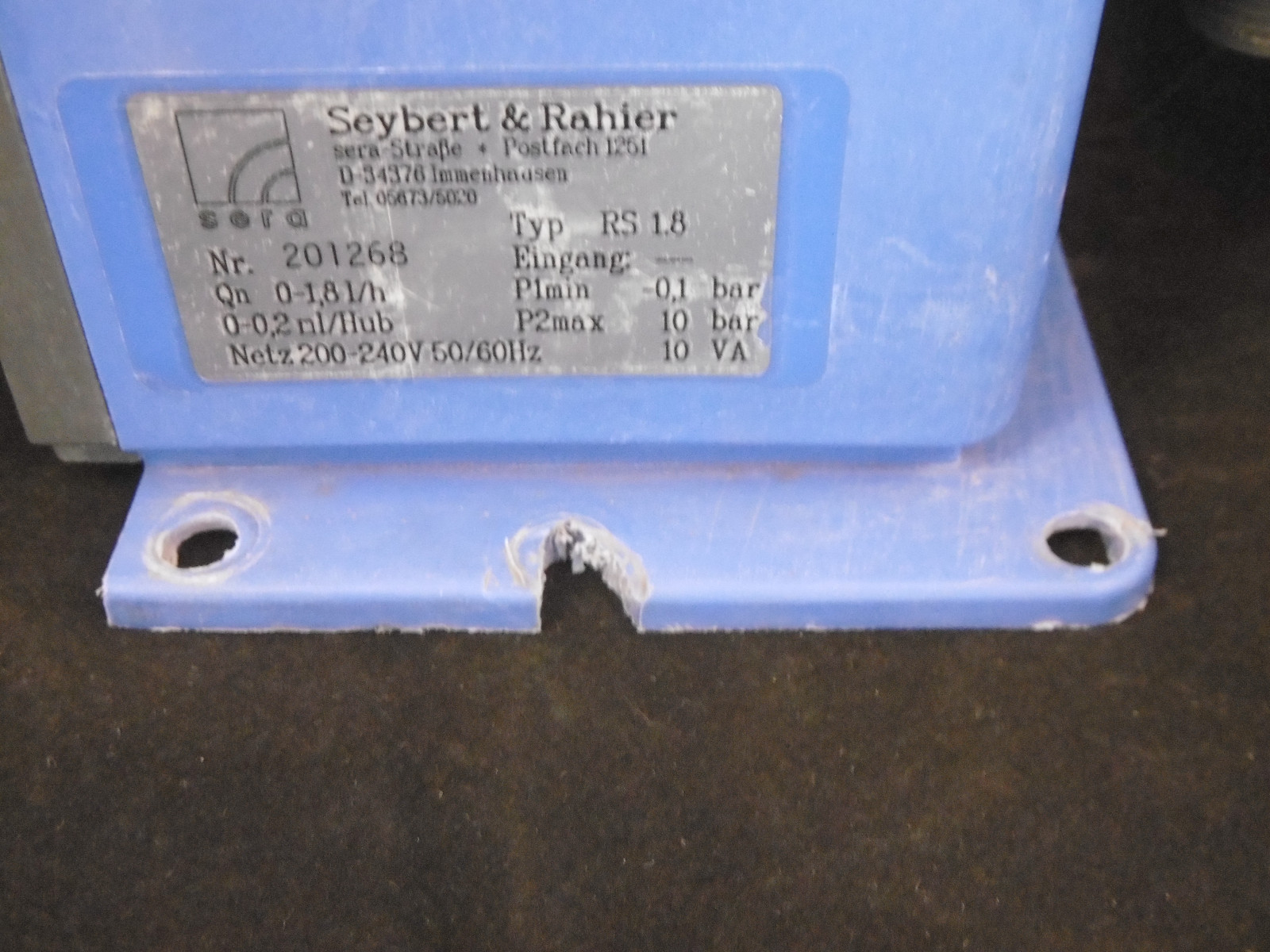 Seybert & Rahier SERA Typ RS 1.8 Nr. 201268 | eBay.de