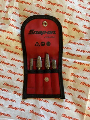 Snap On 4-pc Carbide Burr Set with Kit Bag VWB400A | eBay