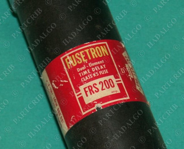 Buss Bussman FRS200 Fusetron Class K9 Dual Element Fuse 200 Amp 600v ...