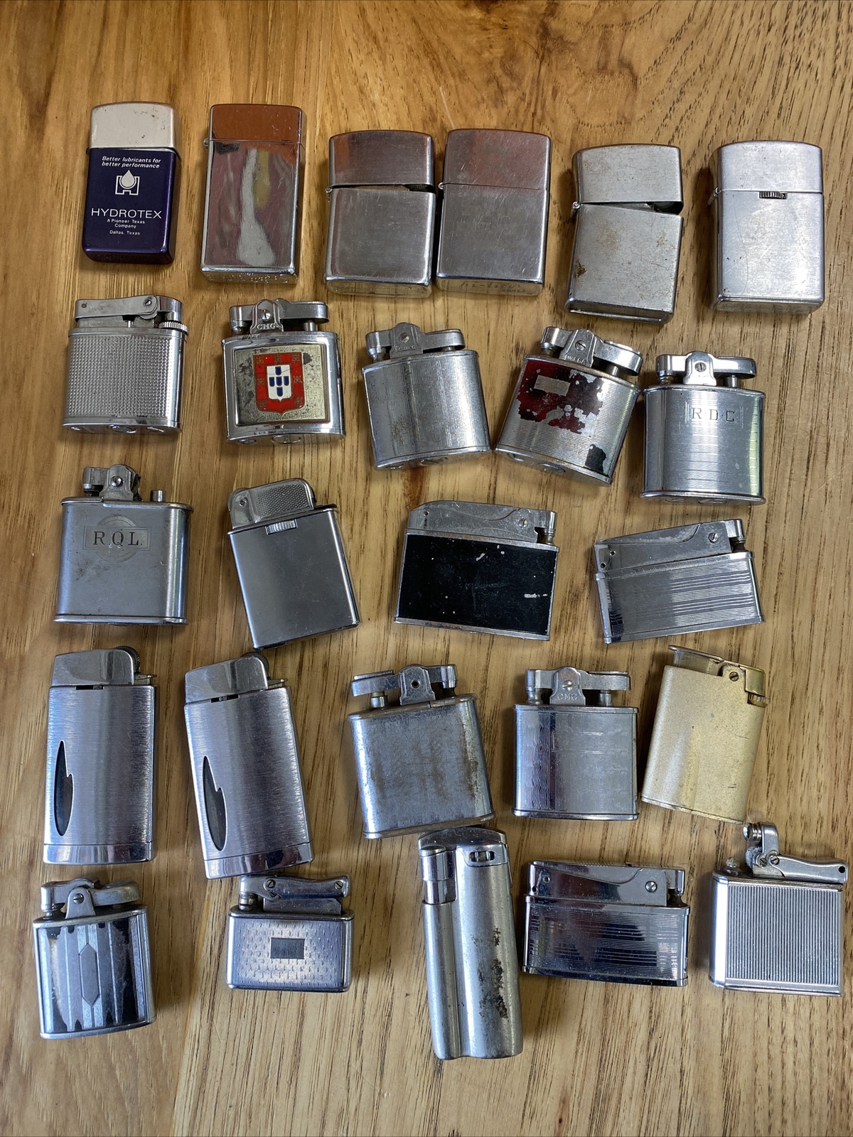25 Vintage Metal Lighter Park Scripto Hi Lite Others For Parts Or ...