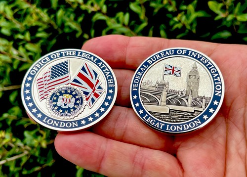 DOJ FBI Federal Bureau Investigation Legat London England Attaché ...