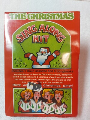 The Christmas Sing Along Kit 1 Cassette 6 songbooks NEW M&I Recording ...