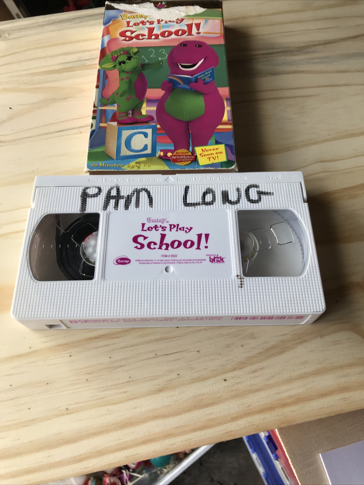 Barney Let’s Play School! VHS Video Tape | Grelly USA