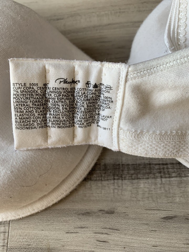40C White Playtex Bra style 5005 | eBay