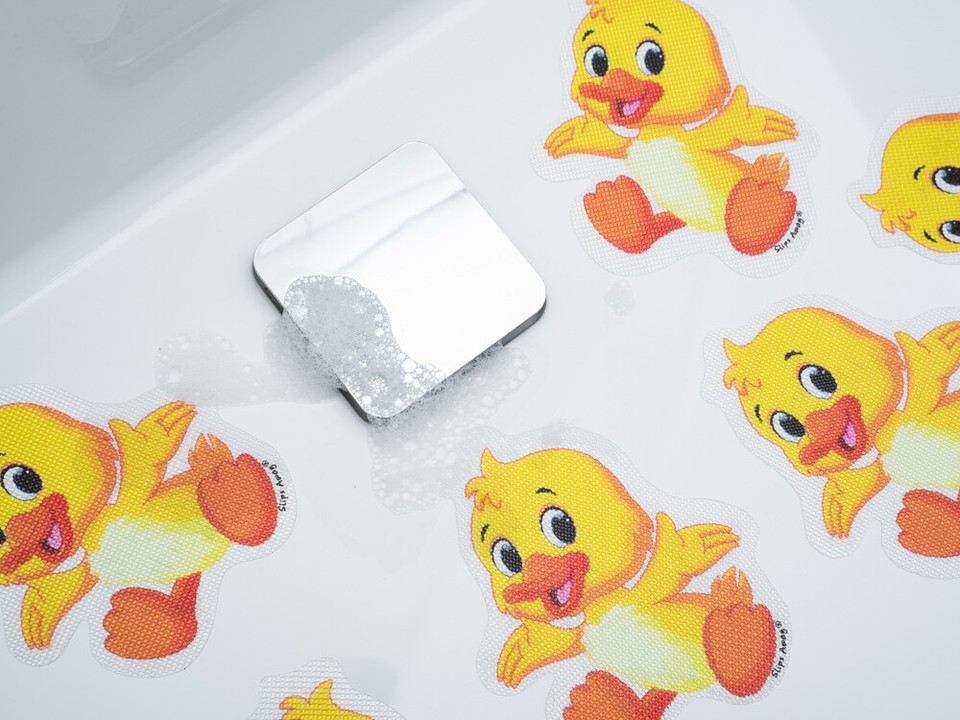 NON SLIP SAFETY FUN BABY BATH SHOWER CARTOON MAT STICKERS FOR CHILD ...