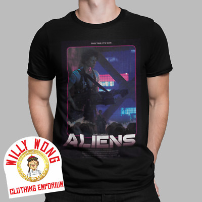 Aliens T-Shirt Ripley Movie Film Action Space SCI FI Retro Alien 70s ...