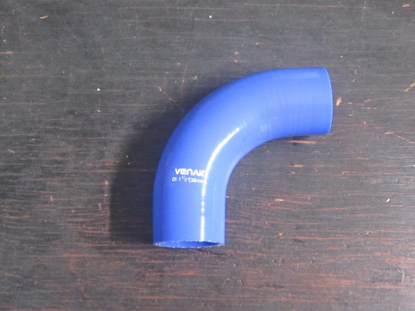 NEW Venair 1-1/2" 90 Degree Universal Blue Silicone Hose Air Collant ...