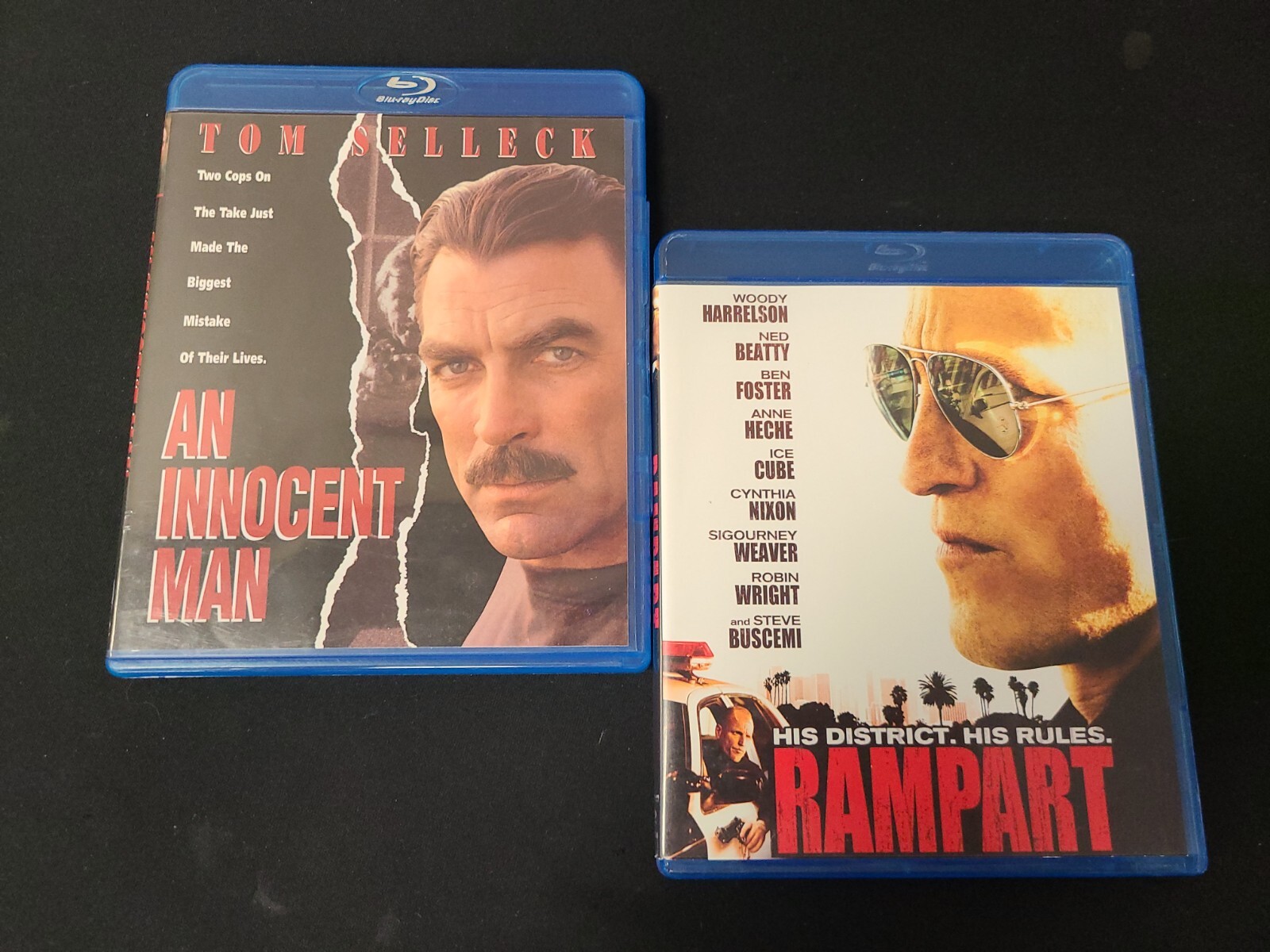 An Innocent Man ( TOM SELLECK) + Rampart ( WOODY HARRELSON) BLU RAY ...