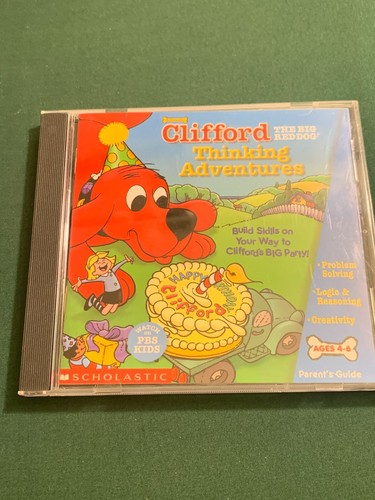 Clifford The Big Red Dog Thinking Adventures CD-ROM, Solve,Logic,Reason ...
