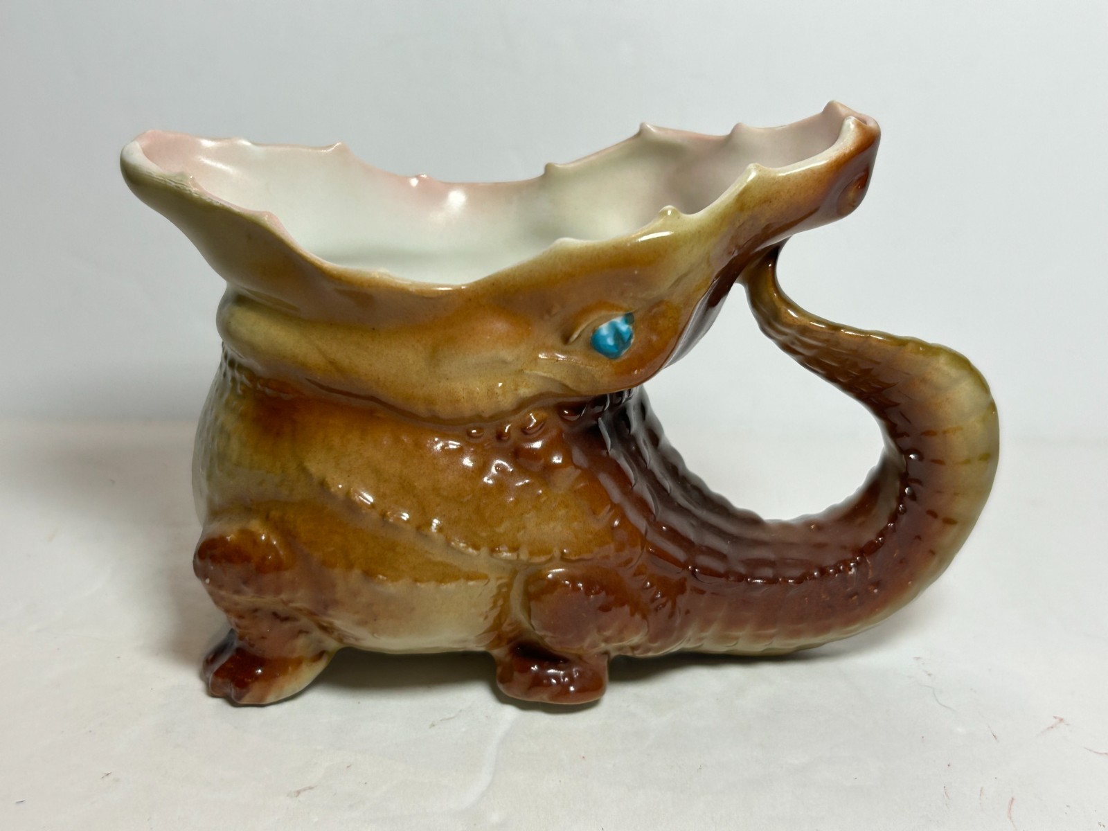 EARLY ROYAL BAYREUTH PORCELAIN CREAMER MILK PITCHER JUG OPEN MOUTH ...