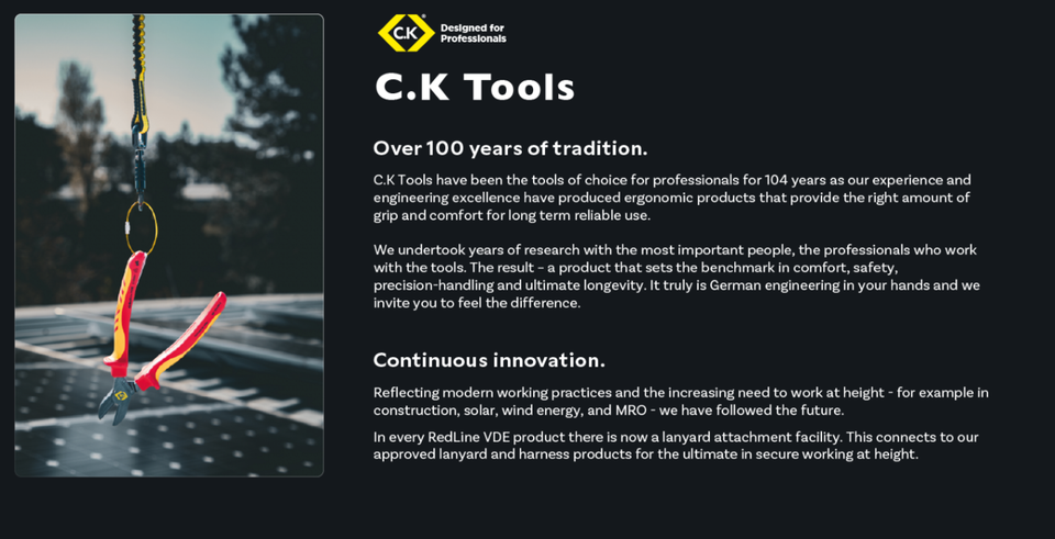 CK Tools RedLine VDE High Leverage Side Cutters 200mm T37021A 200 | eBay UK