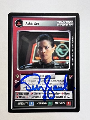 Autographed 1E Star Trek ccg Jadzia Dax Klingon (Terry Farrell - blue ...