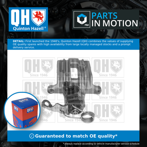 Brake Caliper fits SKODA SUPERB Mk1 1.9D Rear Right 02 to 08 QH ...