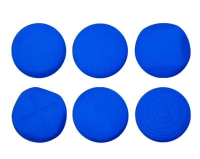 6 Blue Analog Stick Thumb Silicone Cap Cover Joystick Grip For PS Vita ...