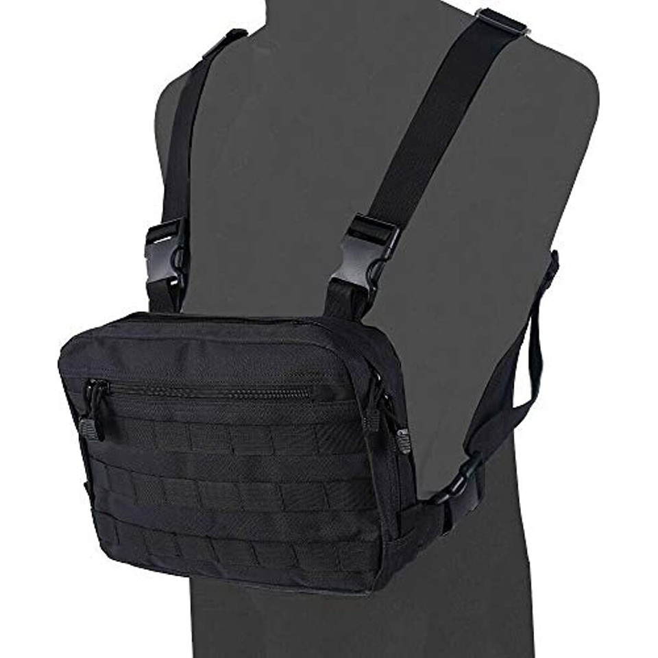 Tactical Chest Rig Radio Chest Harness Holder Holster Vest Front Chest ...