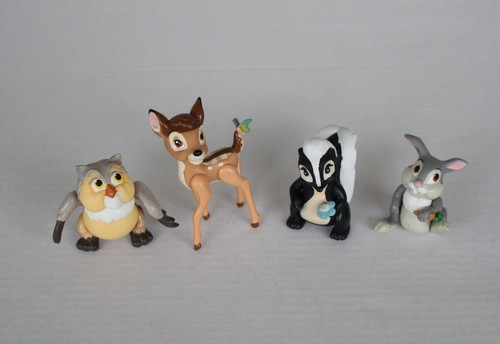 Vintage Disney Bambi Deer Thumper Bunny Owl Flower Skunk Figure Toy | eBay