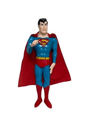 1988 Authentic DC comics Superman Doll Cape Action Figure 15 inch Toy ...