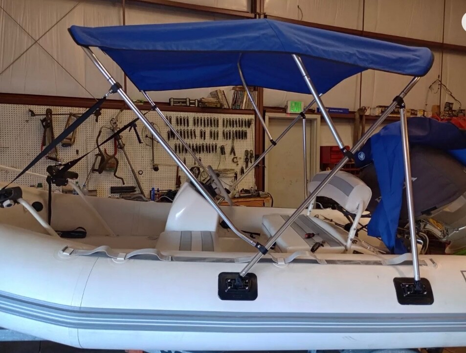 Dinghy Bimini Mount | Inflatable Boat Bimini Mount | Dinghy Shade | eBay