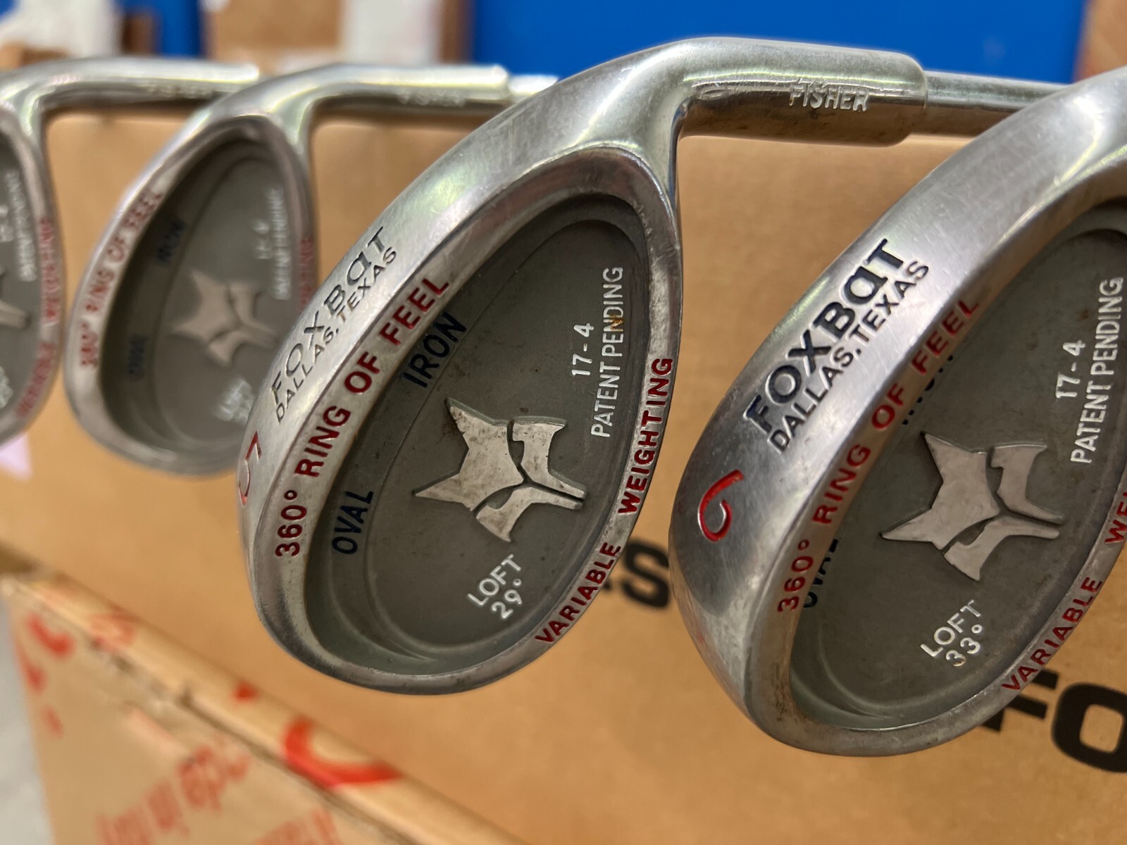 ***RARE***Fox Bat Oval RH Irons - 1 iron through PW steel shaft ...