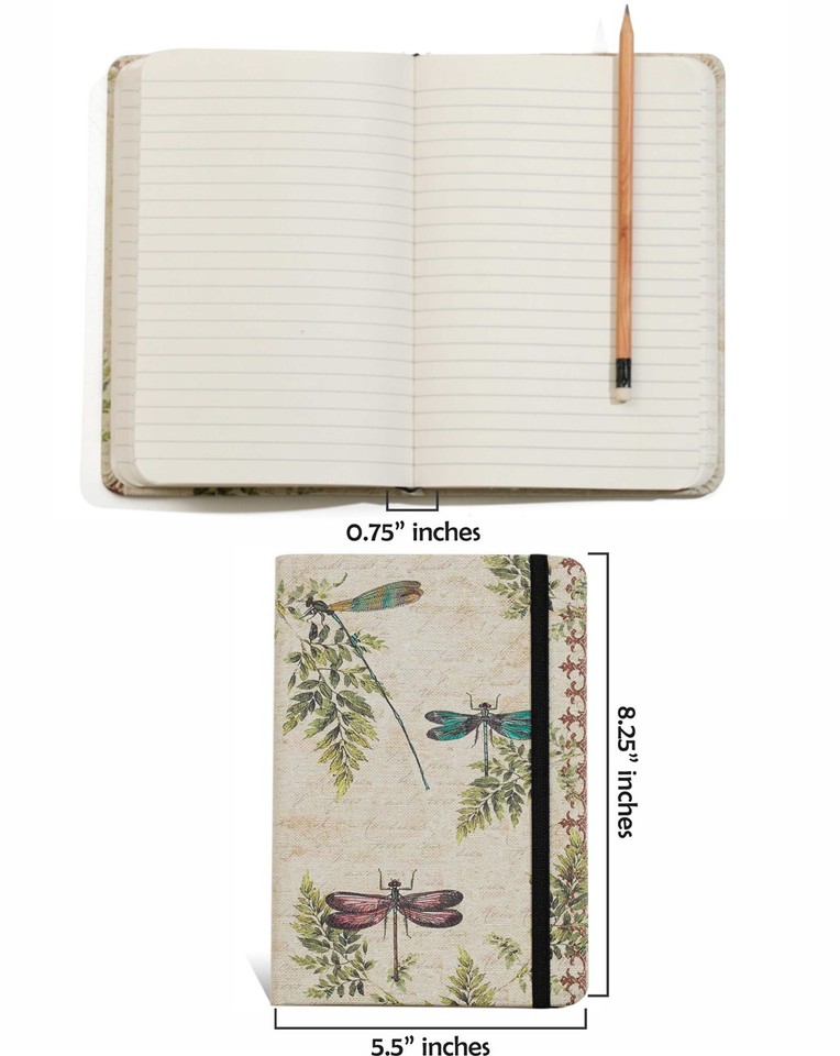 Handcraft Dragonfly (8x6 Inch) Vegan Leather Notebook Journal Diary ...