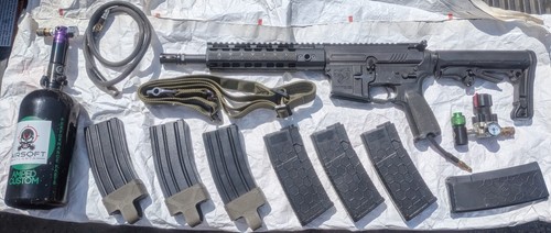 Wolverine MTW Reaper M HPA Airsoft 10" Black Carbine Billet Series FULL ...