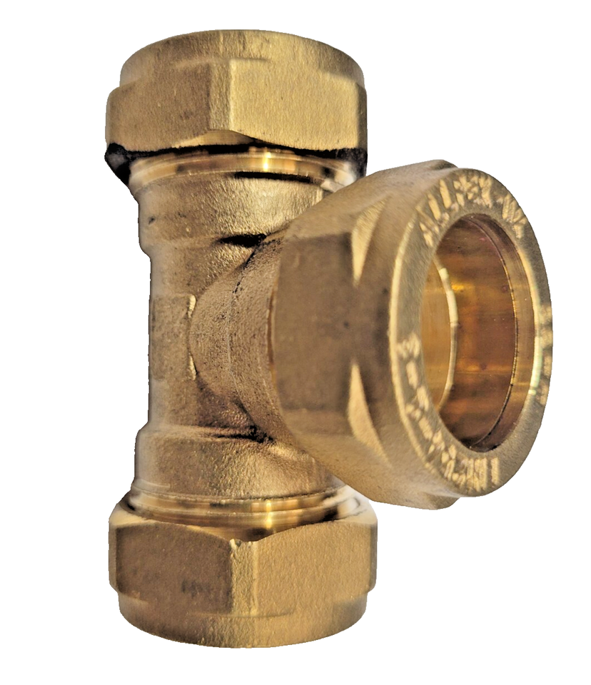 22mm Compression Equal Tee - Pack of 5 | eBay UK