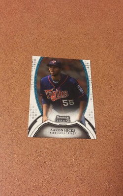 2011 Bowman Sterling Aaron Hicks Rookie Card. Yankees | eBay