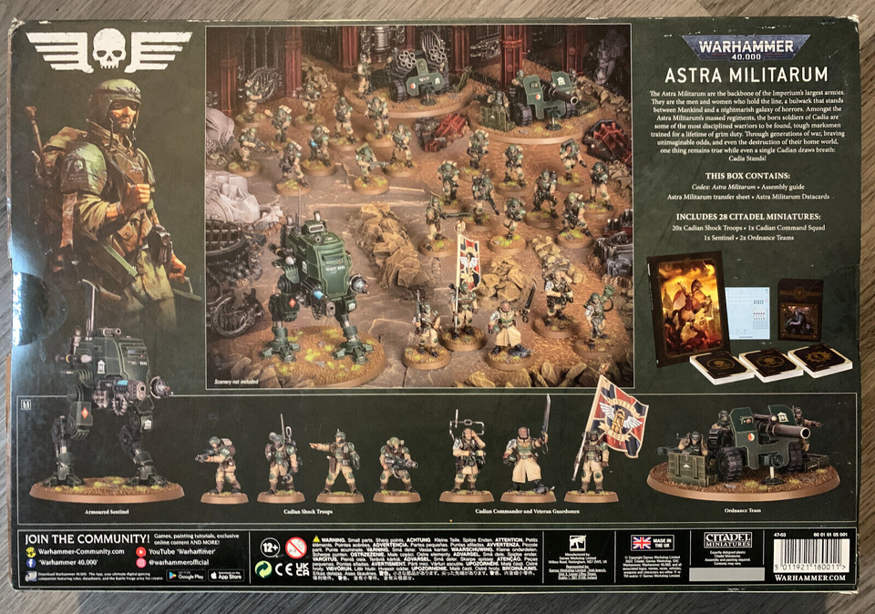 Warhammer 40K Cadia Stands Army Box Set | Astra Militarum Guard | OOP ...
