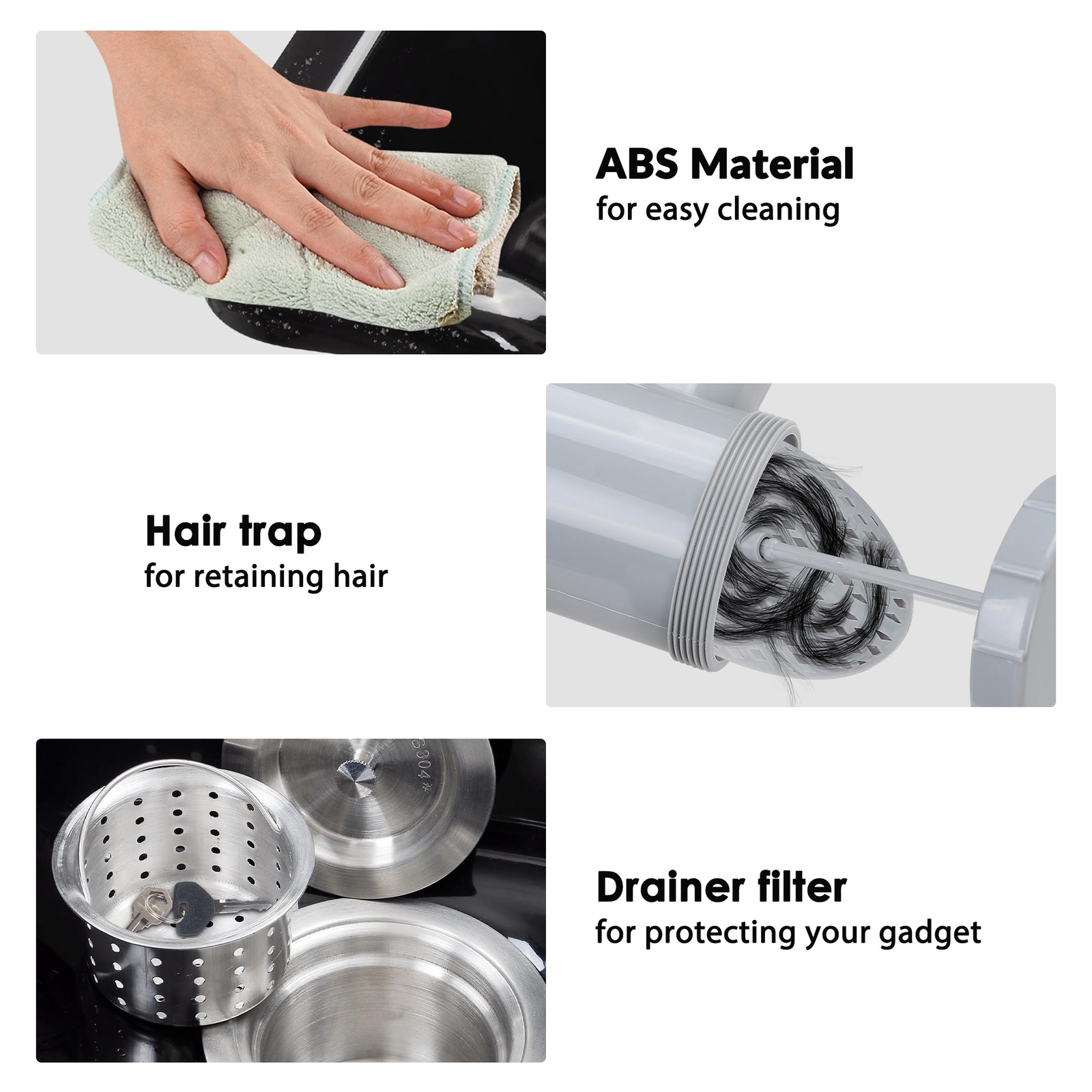 Byootique Shampoo Bowl Hair Sink w/ Gel Neck ,Vacuum Breaker Barber ...