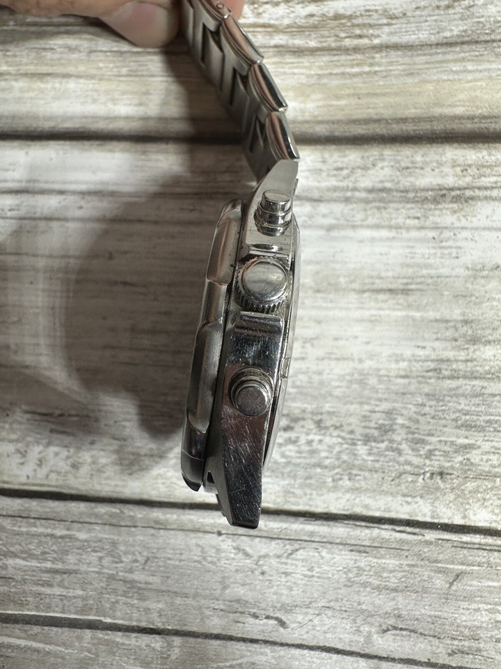 Casio Watch Mens 2328 AMW-330 Chronograph Date 100M Stainless Steel ...